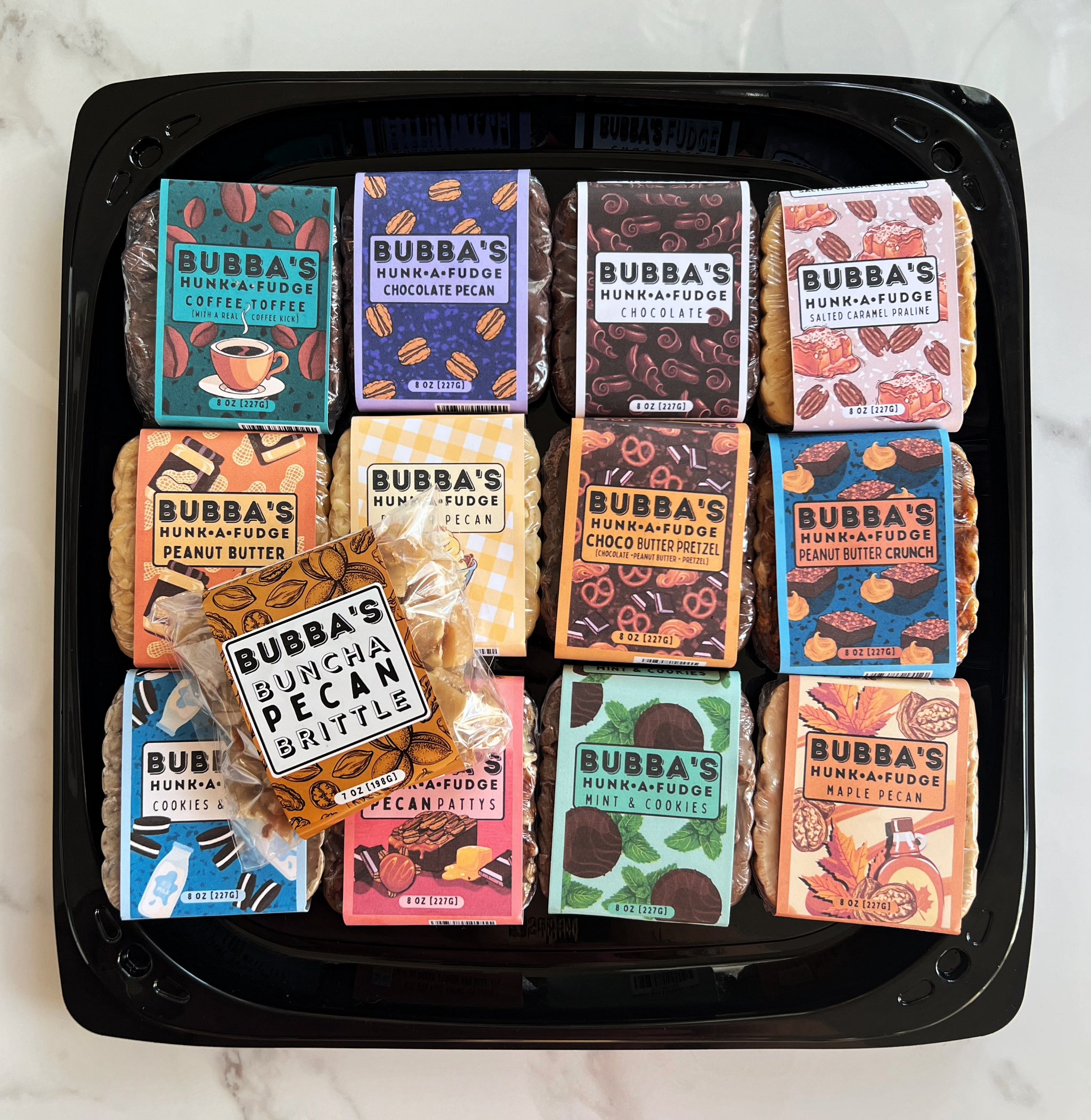 Hospitality Gifts - TASTE OF THE SOUTH TRAYS - Bubba's Fudge and Nuts